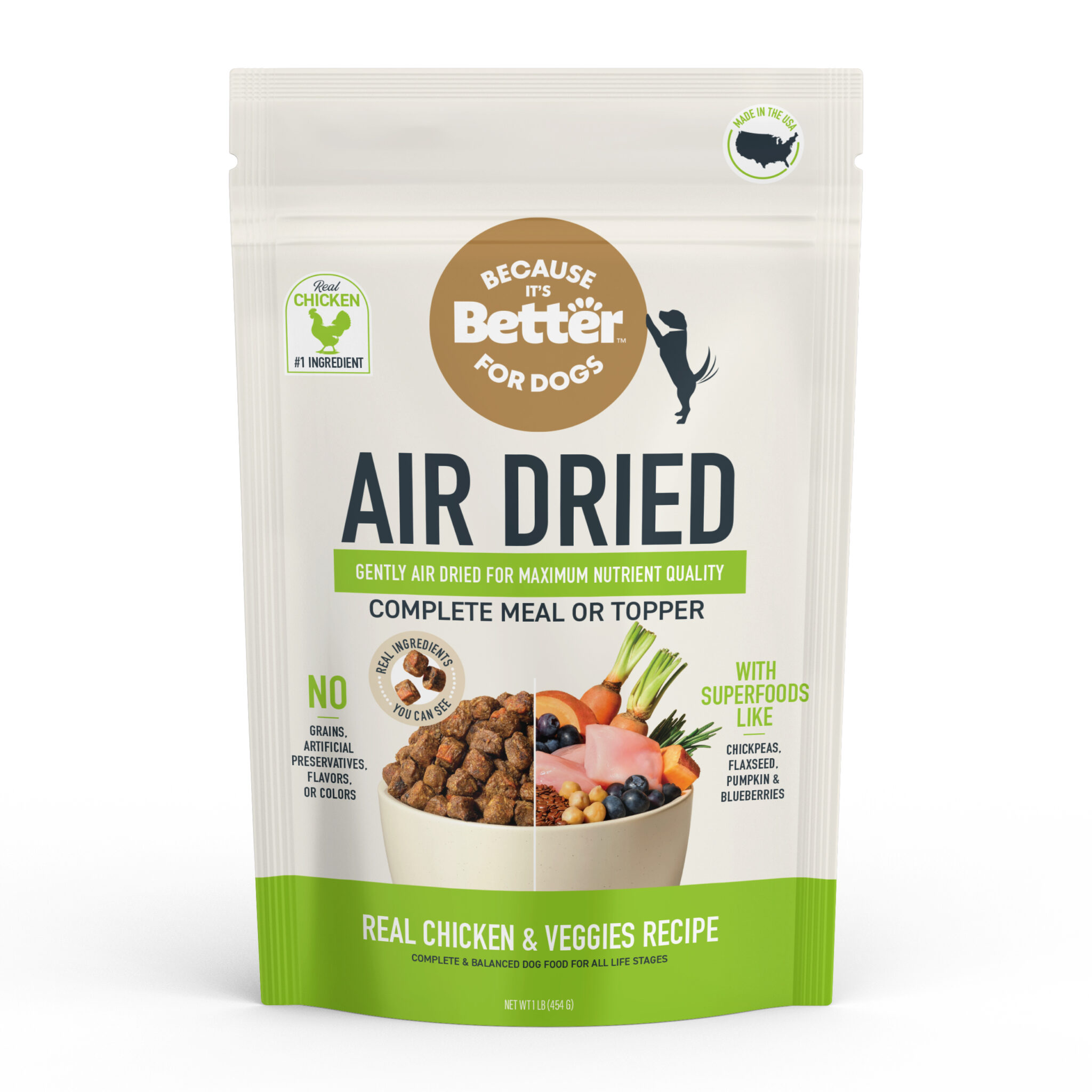 Human Grade Wet and Air-Dried Dog Food | Because It's Better